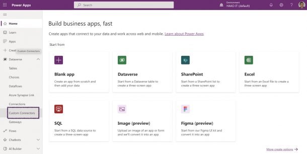 How to Create a Custom Connector in Powerapps | Power Apps API - Hako IT