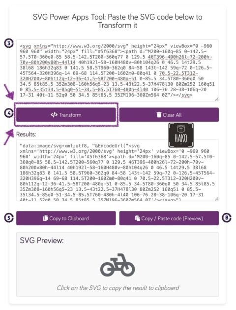 SVG Power Apps Tool ⚠️ Transform and Use SVG Images / Icons in Power Apps【FREE APP】 - Hako IT