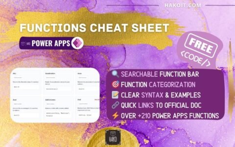 Power Apps Functions Cheat sheet | Your Complete Formula Reference - Hako IT