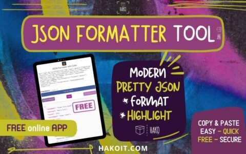 Modern Pretty JSON Formatter & Highlighter – Format, Validate, and ...