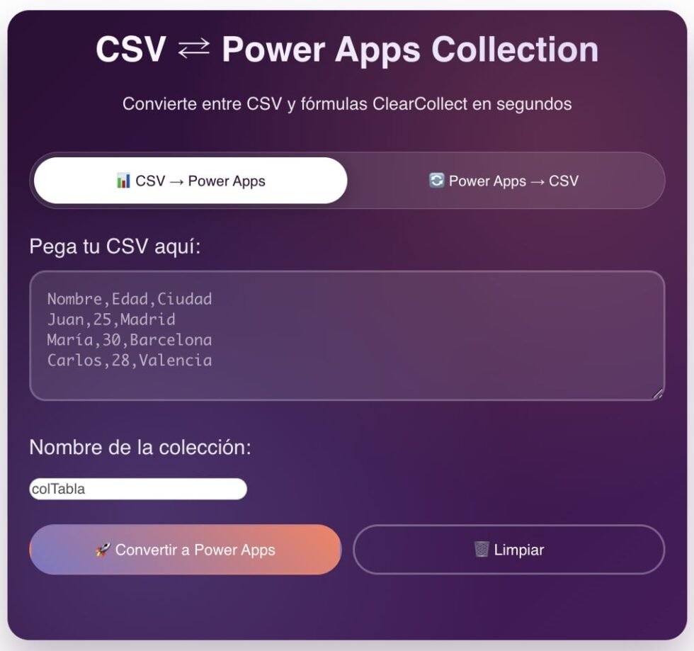 Convertir CSV a Colección Power Apps y Viceversa | CSV ⇄ Power Apps - Hako IT
